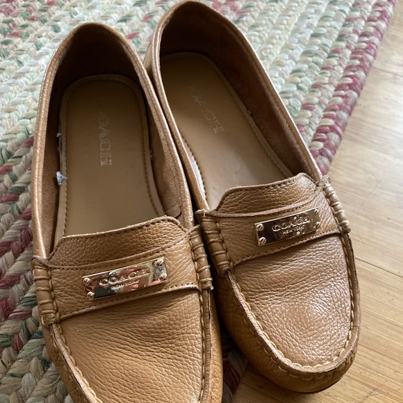 Coach | Shoes | Coach Fredrica Pebble Grain Leather Loafers | Poshmark